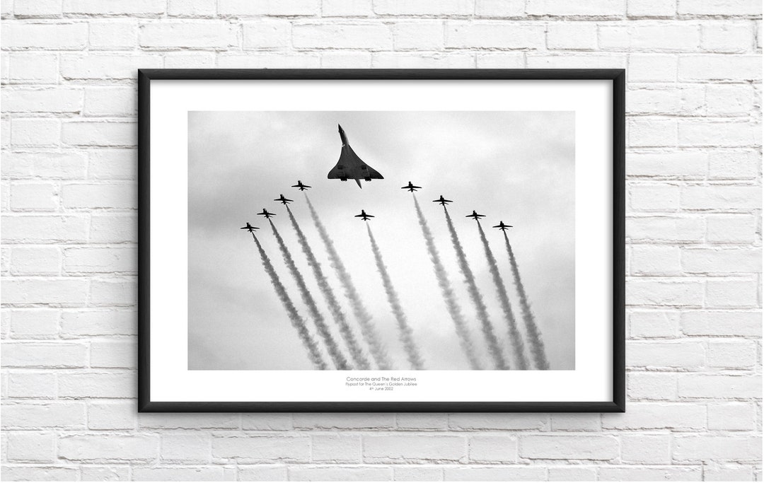 Concorde Red Arrows Commemorative Framed Print - Etsy