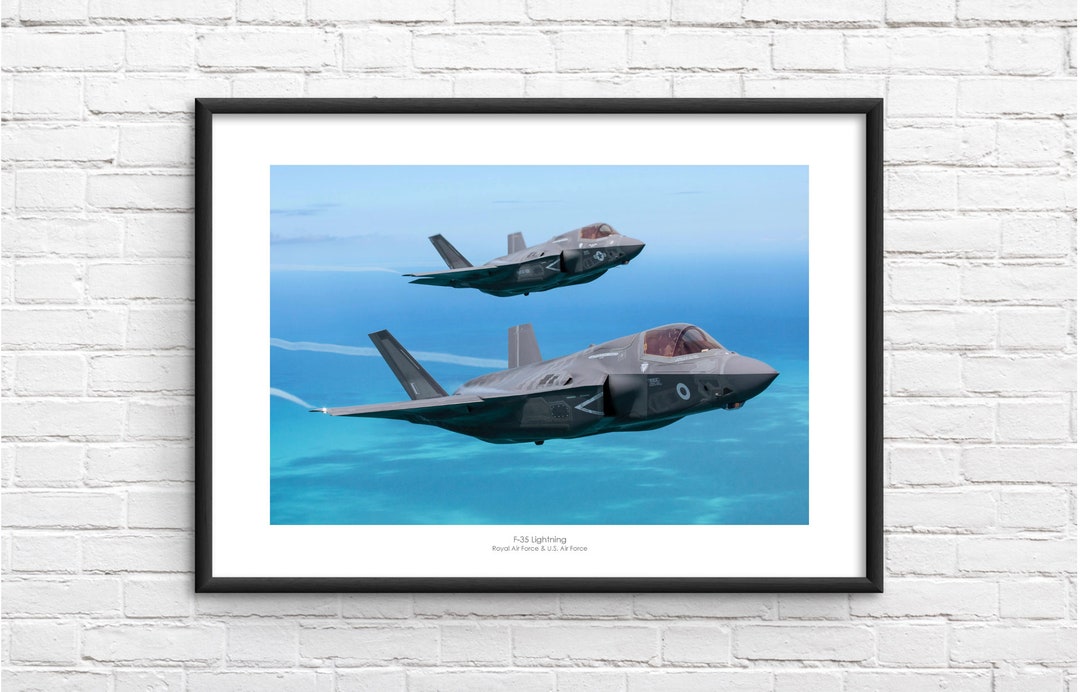 F35 Joint Strike Fighter Commemorative Framed Print - Etsy