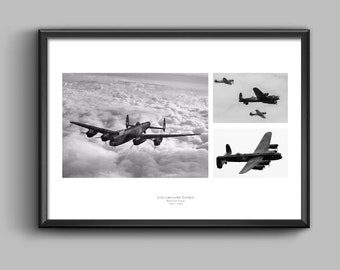 Lancaster Bomber Print - Etsy UK