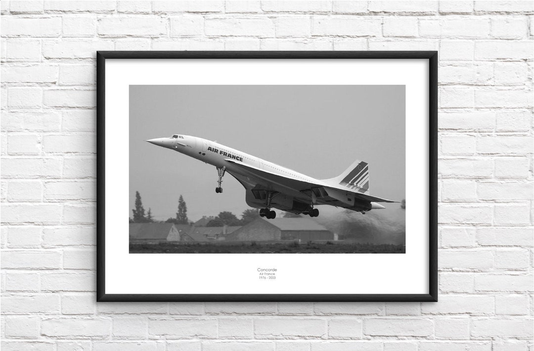 Air France Concorde Commemorative Framed Print - Etsy