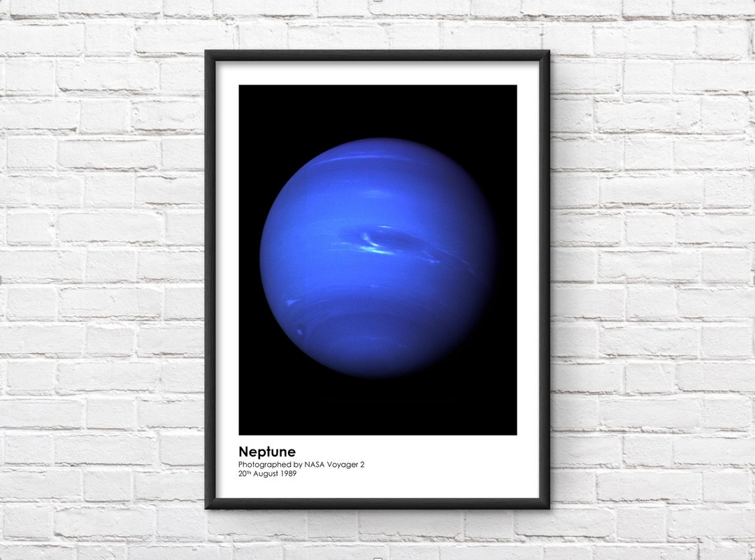 Neptune Close up Astronomy Image Commemorative Framed Print - Etsy