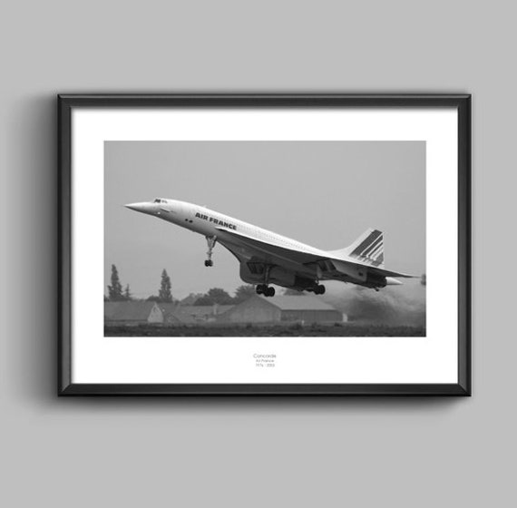 Air France Concorde Commemorative Framed Print - Etsy