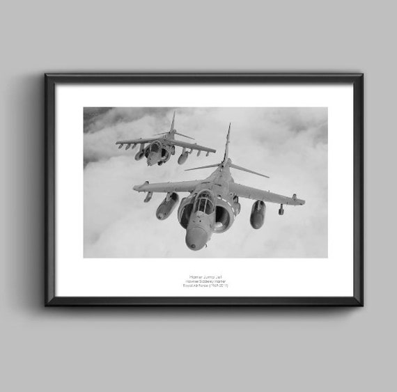 Harrier Jump Jet Commemorative Framed Print - Etsy
