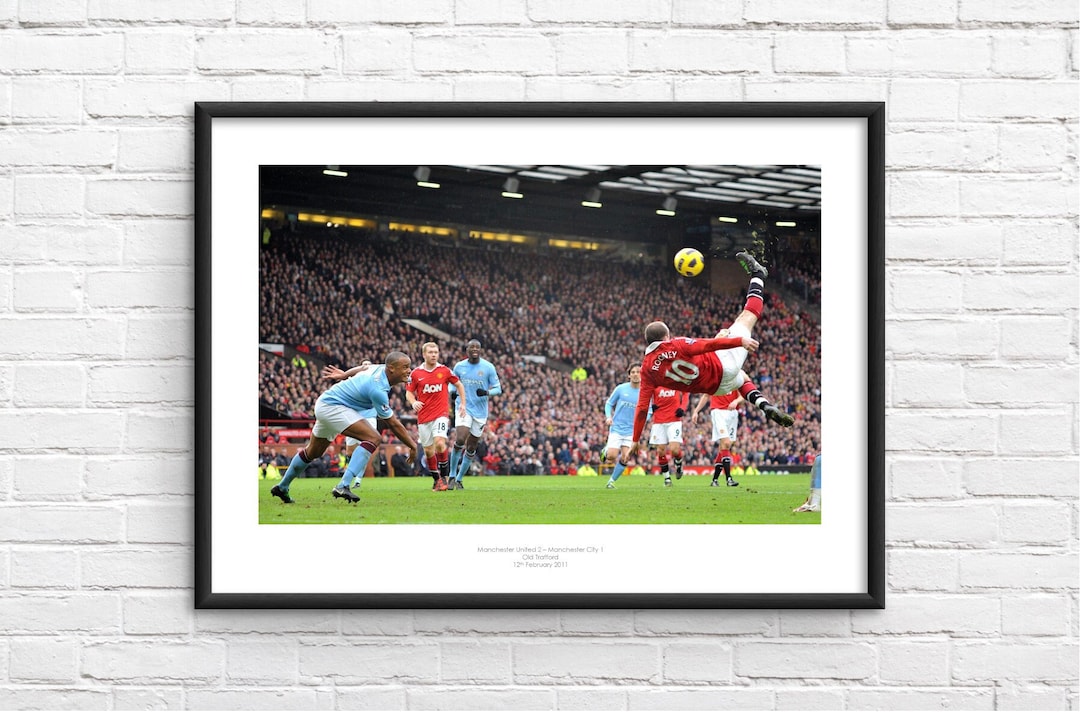 Rooney Overhead Goal Commemorative Framed Print - Etsy UK