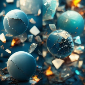 Shattered Orb Phone Wallpaper Set for Iphone, Samsung, Android Ios - Etsy