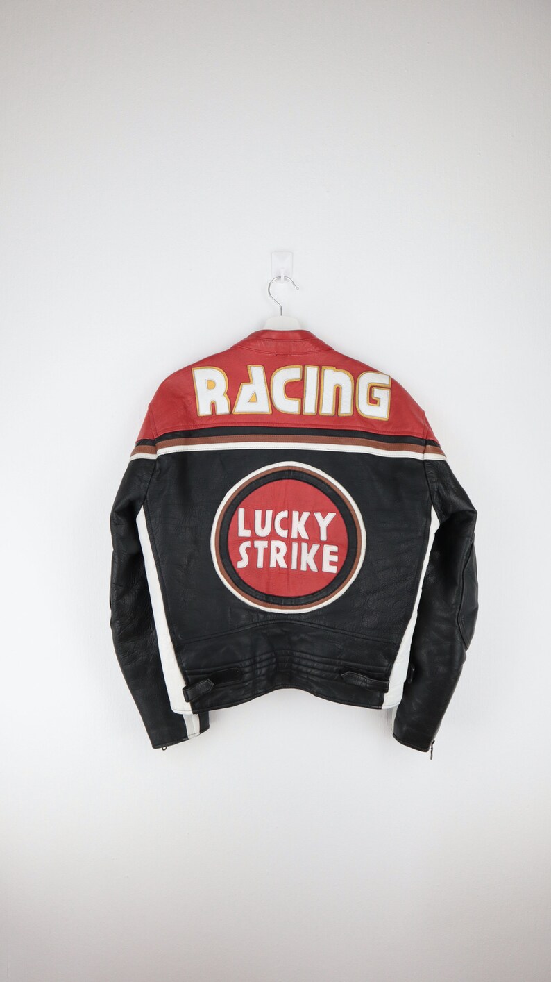 SUPERRARE 80s RACING JACKET lucky Strike - Etsy