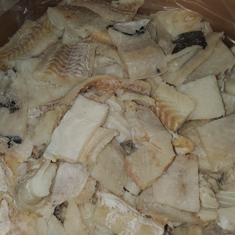 Salted Boned/ Semiboneless Cod Fish Chunks 2lb+ to 40lb/ Buy 8lb+ Get ...