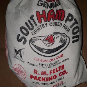 Pork Sout Ham Pton Country Cured Ham Felt's Genuine 10 Lb and up Buy 3 ...