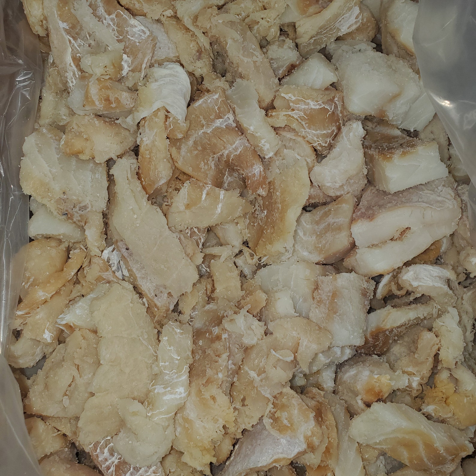 Salted Boned/ Semiboneless Cod Fish Chunks 2lb+ to 40lb/ Buy 8lb+ Get ...