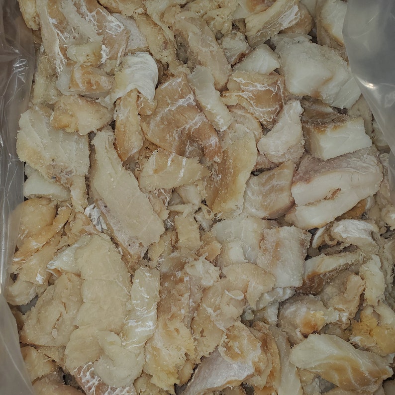 Salted Boned/ Semiboneless Cod Fish Chunks 2lb+ to 40lb/ Buy 8lb+ Get ...