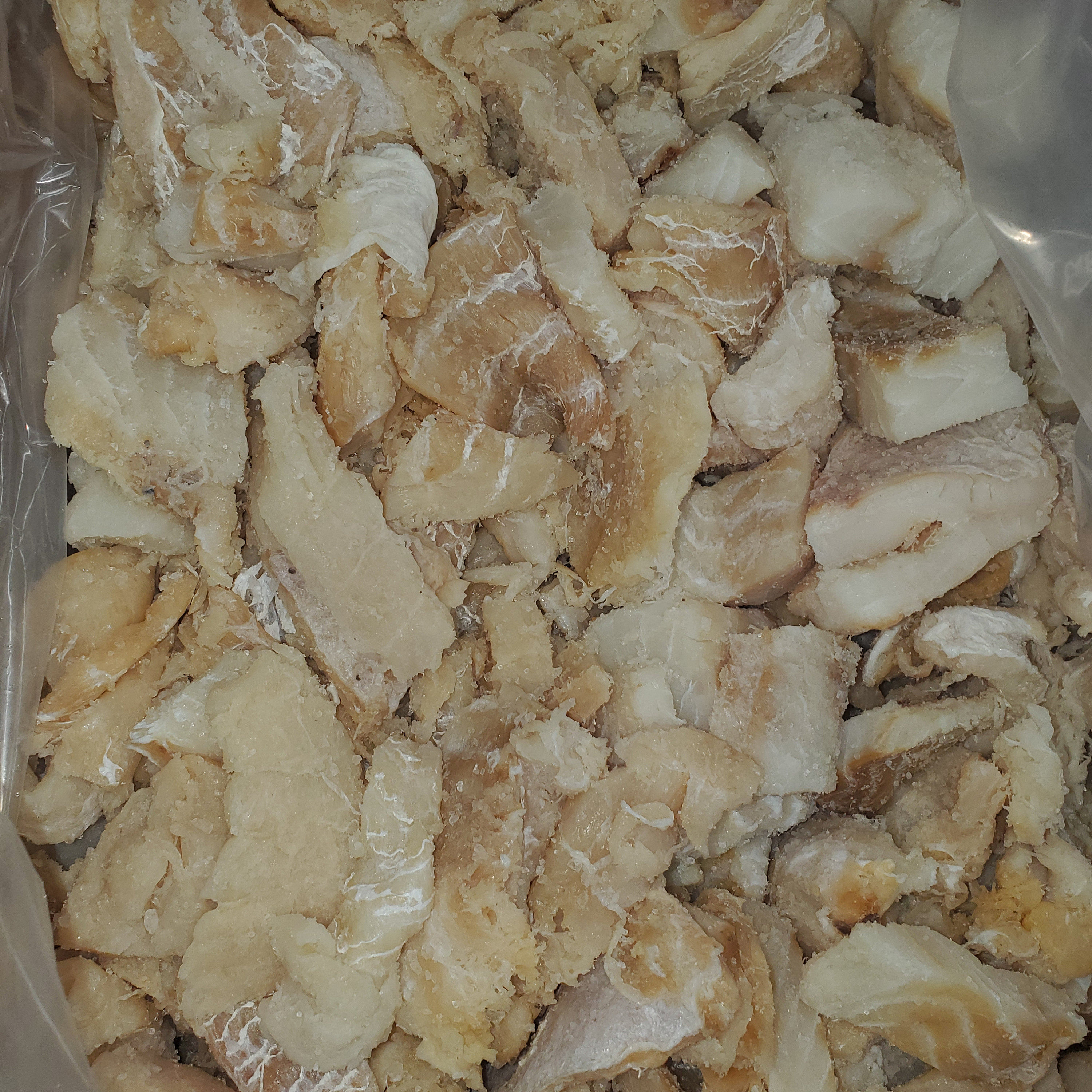 Salted Boned/ Semiboneless Cod Fish Chunks 2lb+ to 40lb/ Buy 8lb+ Get ...