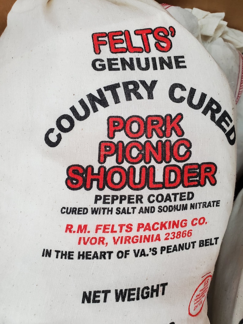 Pork Picnic Shoulder Country Cured Felt's Genuine Hams 6 Lb and up Buy ...