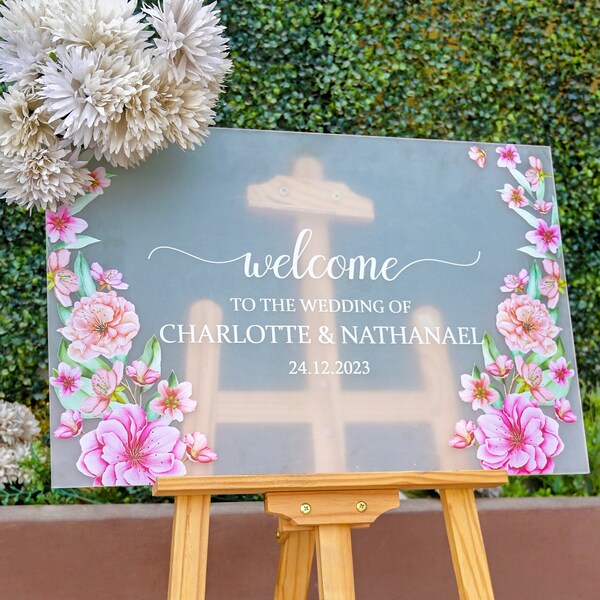 Acrylic Wedding Welcome Sign - Etsy
