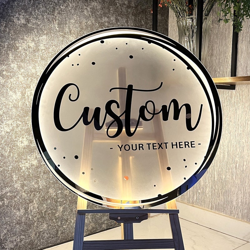 Lighted Acrylic Signs - Etsy