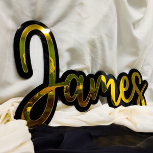 Custom Acrylic Mirror Name Sign: Nursery Decor - Etsy