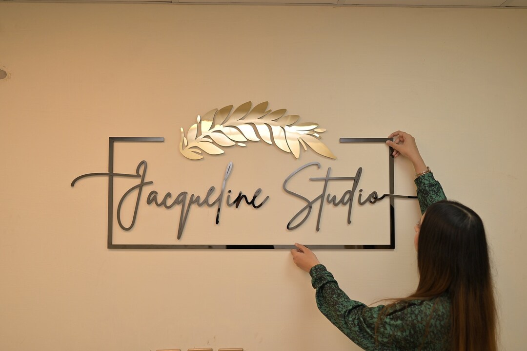 Custom Acrylic Sign 3D Laser Cut Logo Aesthetic Sign Acrylic Laser Cut ...