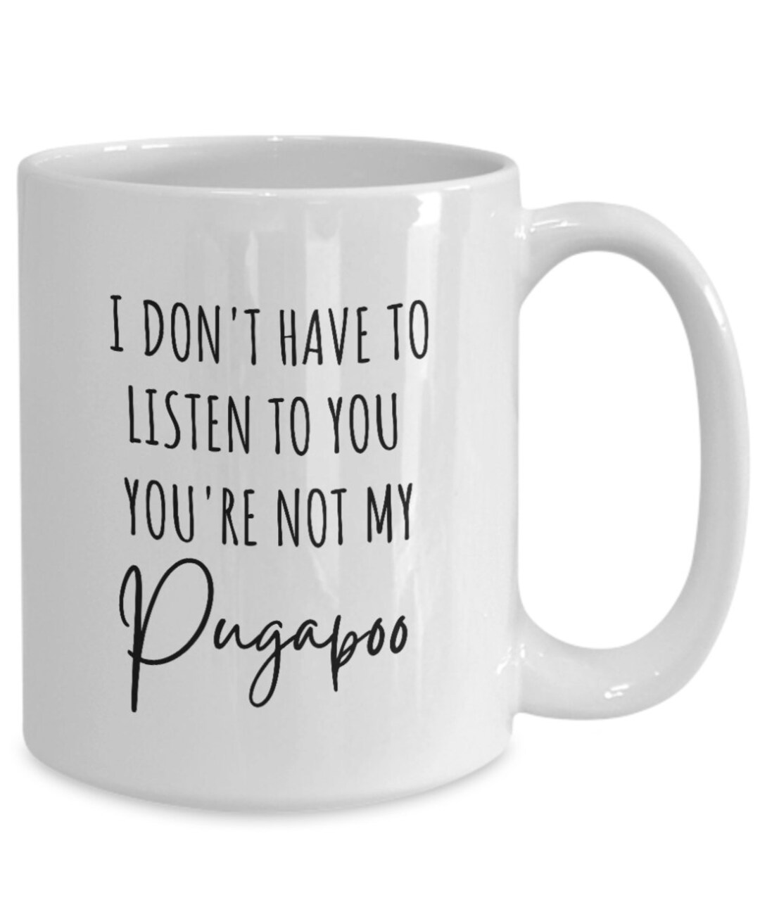 Pugapoo Mug, Pugapoo Gifts, Pugapoo Mom Gift, Pugapoo Dad Gift, Pugapoo ...