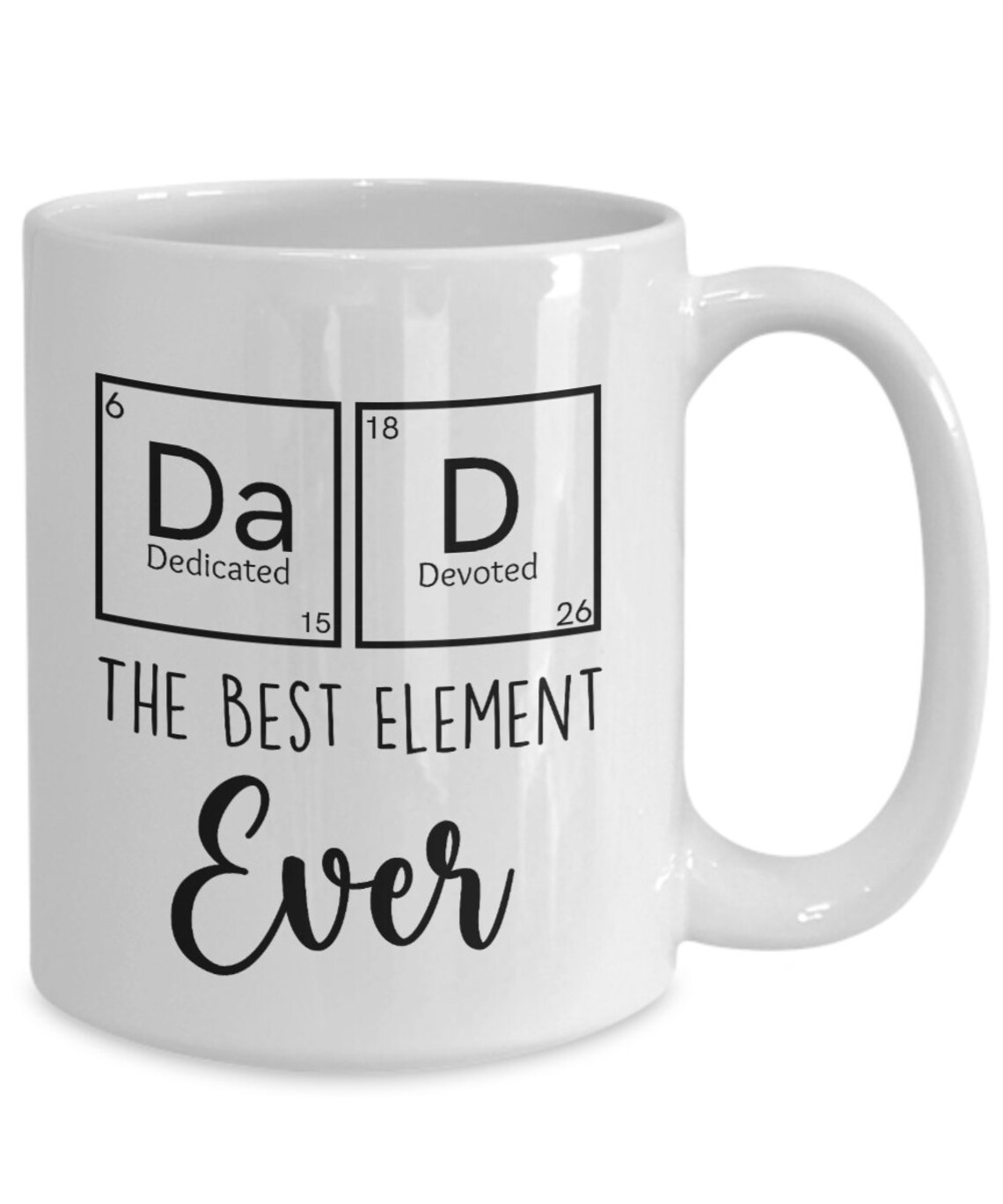 Periodic Table Chemical Elements Dad Coffee Mug Science Dad Gift Cup ...