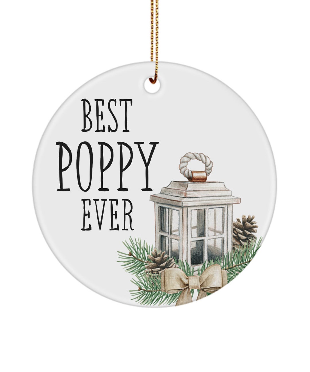 Best Poppy Ever Christmas Ornament – Ceramic Gift for Grandparents - Etsy