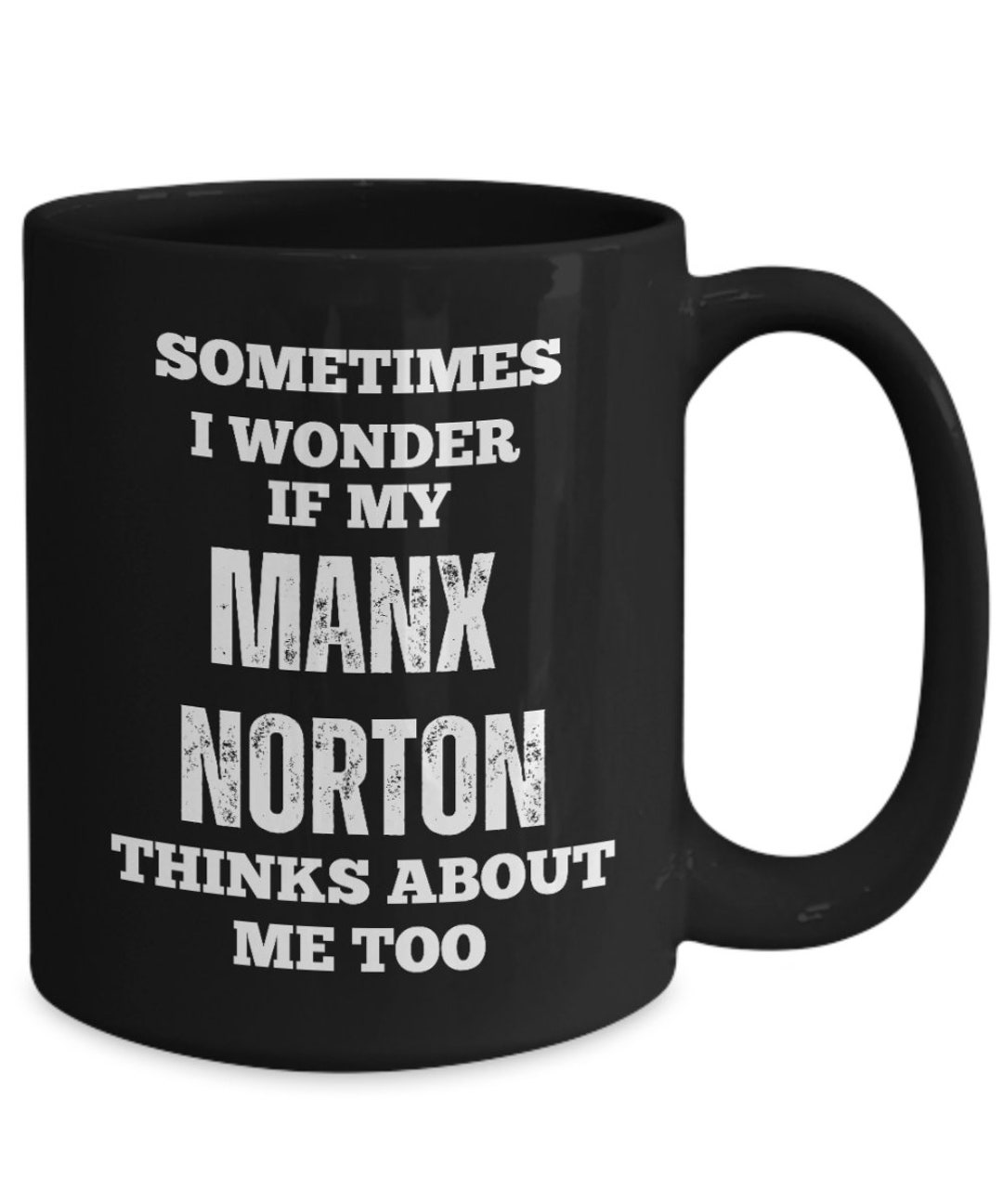 Manx Norton Mug for Men - Norton Motorbike Lover Present Cup - Gift for ...