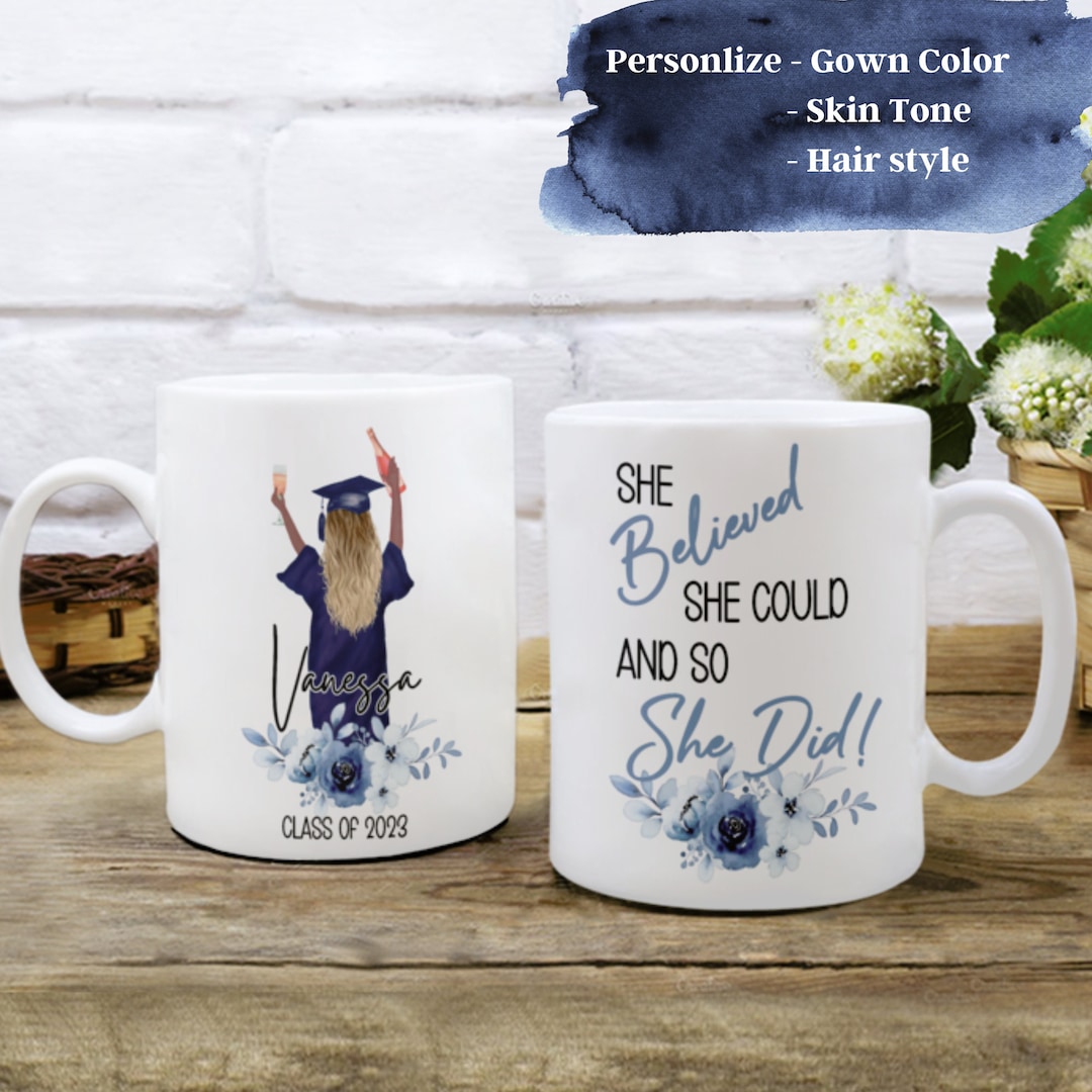 Personalized College Graduation Gift - Custom Grad Student Coffee Mug ...