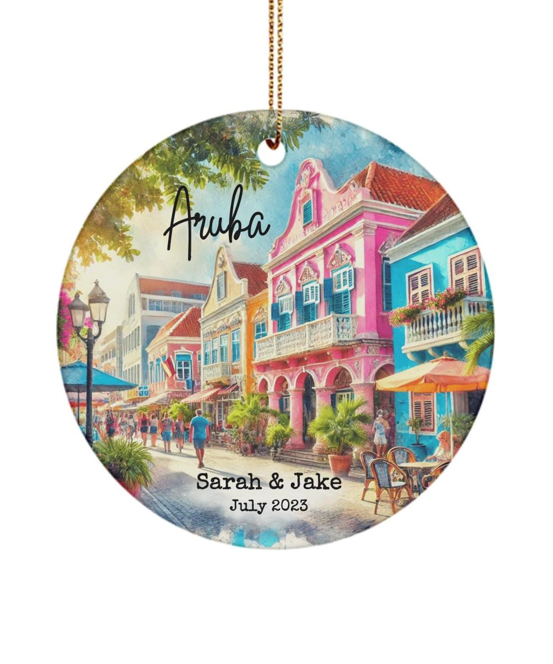 Personalized Aruba Ornament: Custom Oranjestad Keepsake - Etsy