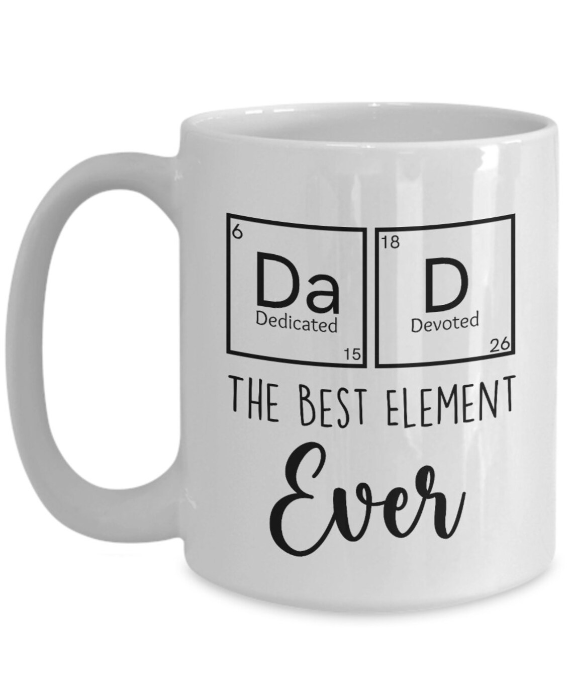 Periodic Table Chemical Elements Dad Coffee Mug Science Dad Gift Cup ...