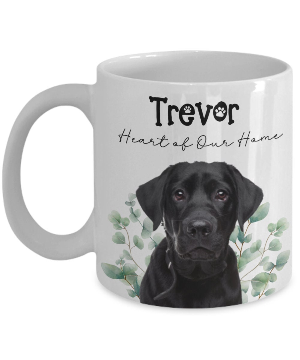 Personalized Black Labrador Coffee Mug, Black Labrador Mug, Black ...