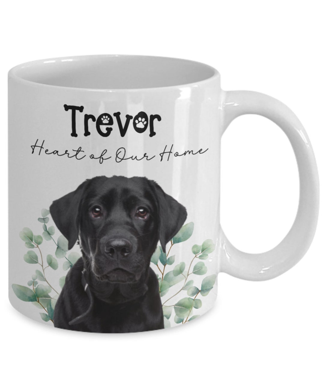 Personalized Black Labrador Coffee Mug, Black Labrador Mug, Black ...