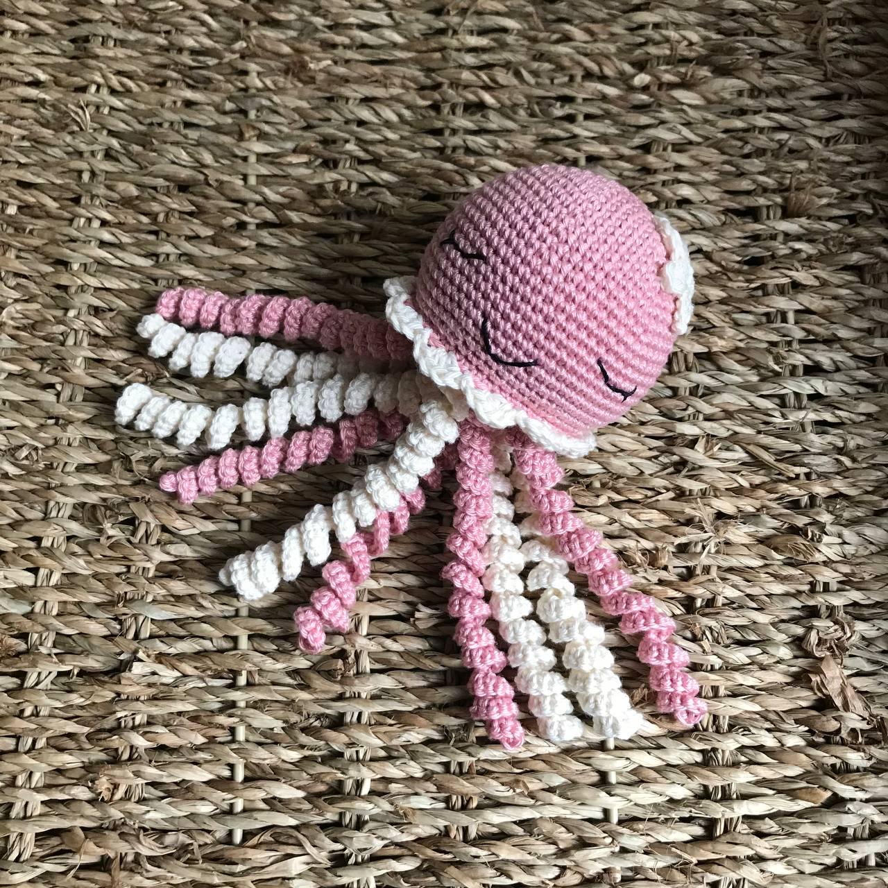 Cute Crochet Octopus Toy for Preemie, Crochet Jellyfish, Crochet ...