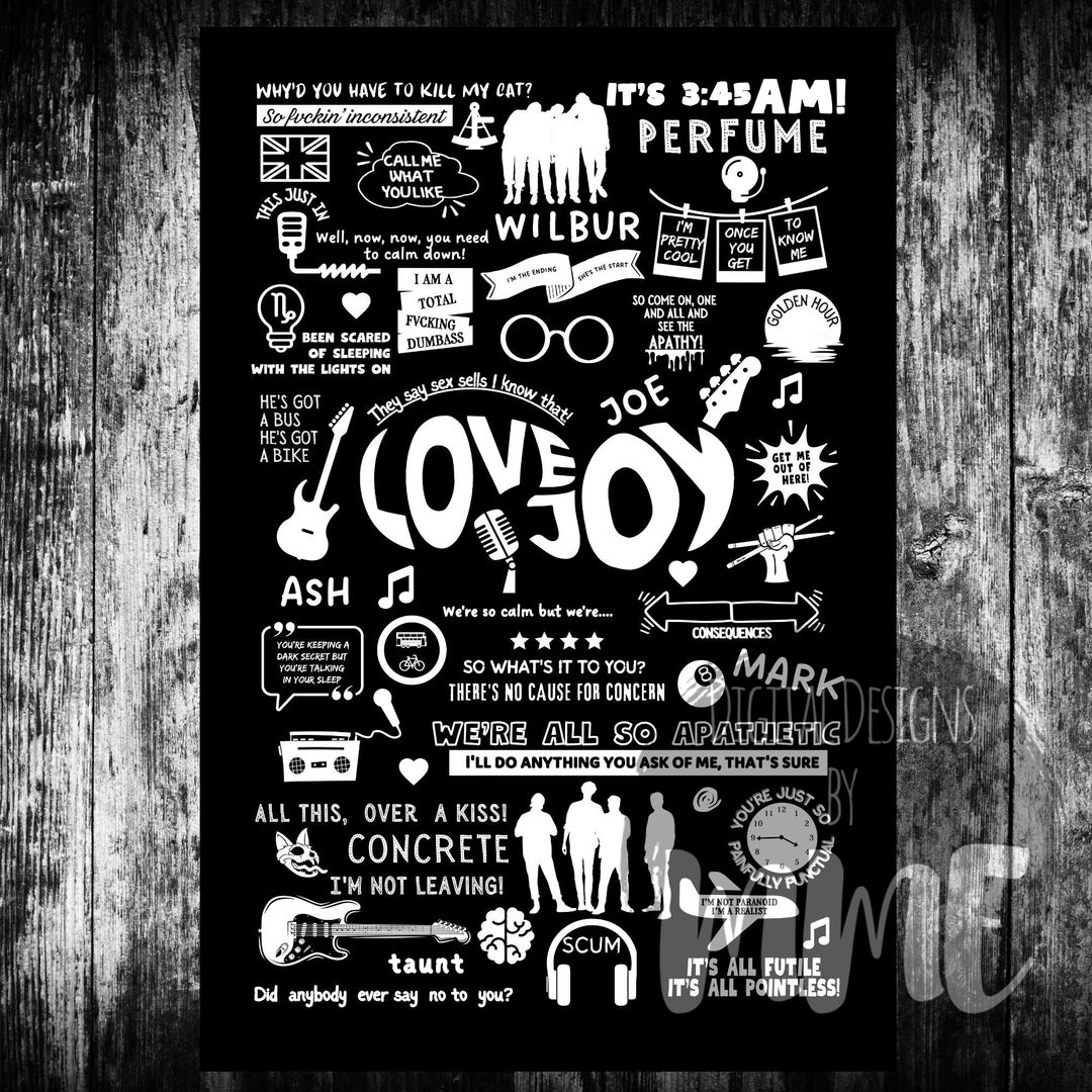 Lovejoy Poster, PNG, JPEG, Lovejoy Lyrics, Lovejoy Wall Art, Lovejoy ...