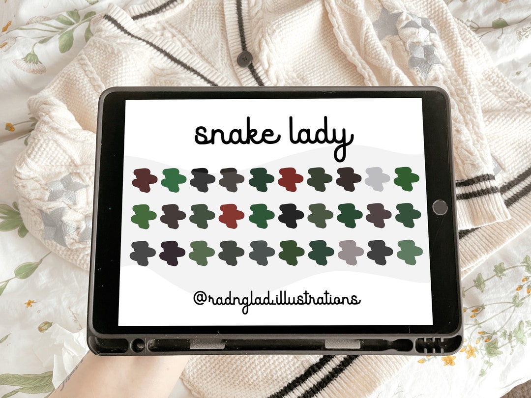 Snake Lady Procreate Color Palette / Instant Download / Color Swatches ...