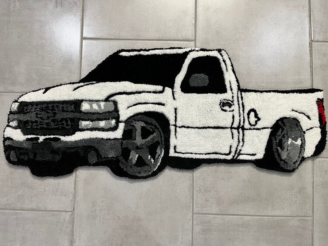 Chevy Silverado Tufted Rug - Etsy