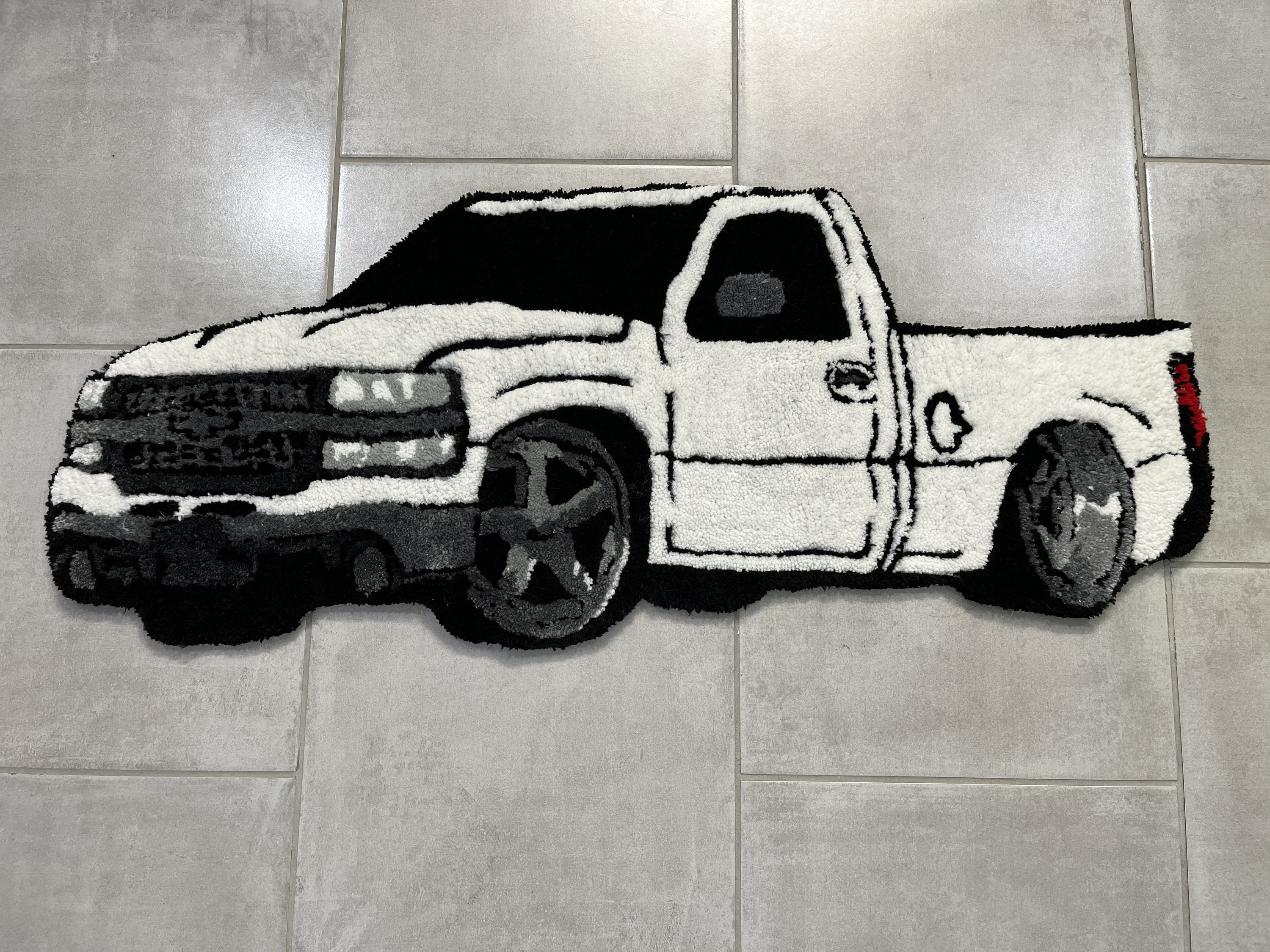 Chevy Silverado Tufted Rug - Etsy