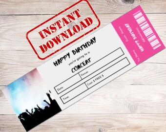 Tina Turner Musical Reveal Ticket, Tina Turner Reveal Card, Tina Ticket ...