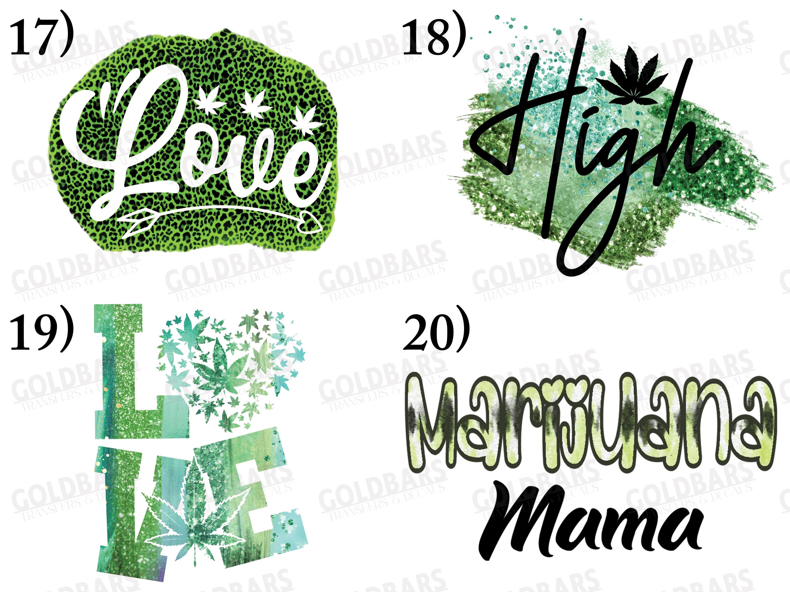Marijuana Sublimation Prints for You to Press. Cannabis, 420 Designs ...