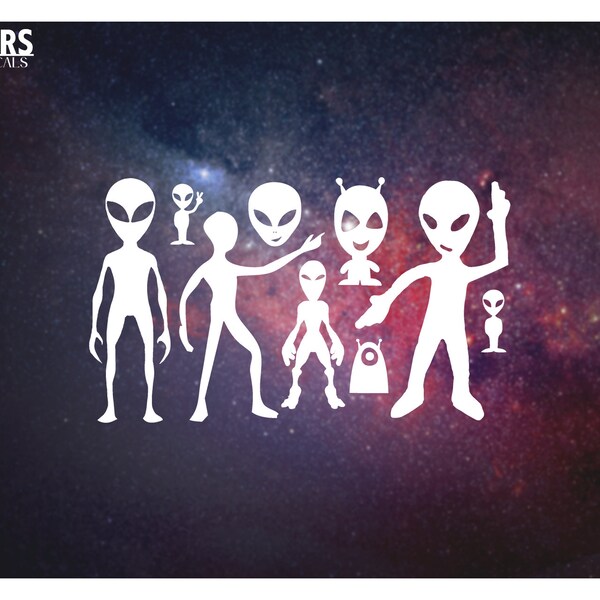 Alien Window Decals - Etsy