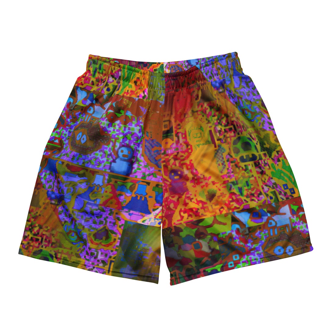 Trippy 8-bit Nintendo Art Shorts - Etsy