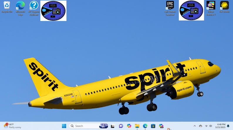 A Spirit Airlines Airbus A320-271N NEO [digital Print] - Etsy