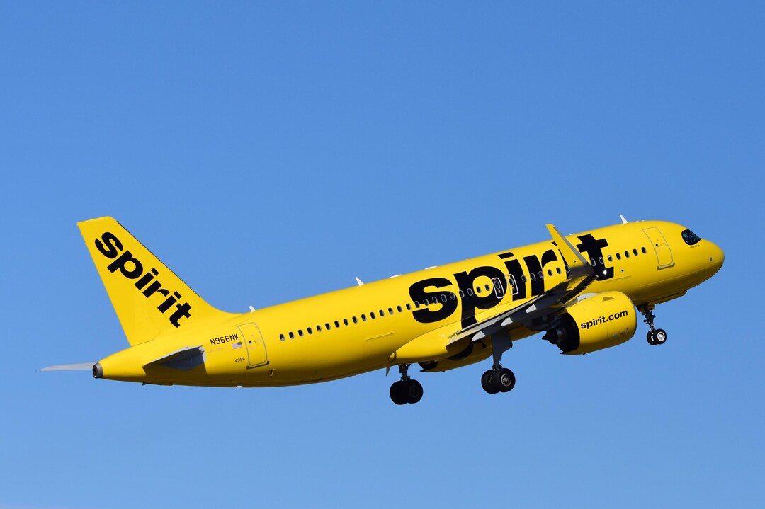 A Spirit Airlines Airbus A320-271N NEO [digital Print] - Etsy