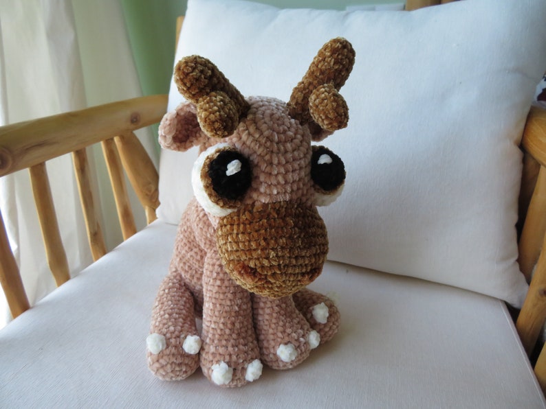Patrón Reno Crochet, Reno Peluche, Patrón Reno Navidad, Patrón Reno ...