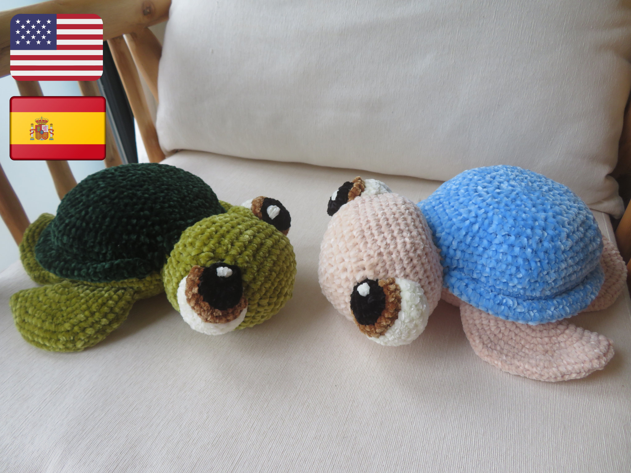 Patrón Tortuga Marina, Patrón Tortuga Crochet, Peluche Tortuga Marina ...