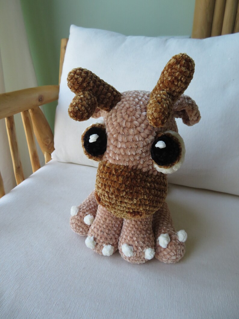 Patrón Reno Crochet, Reno Peluche, Patrón Reno Navidad, Patrón Reno ...