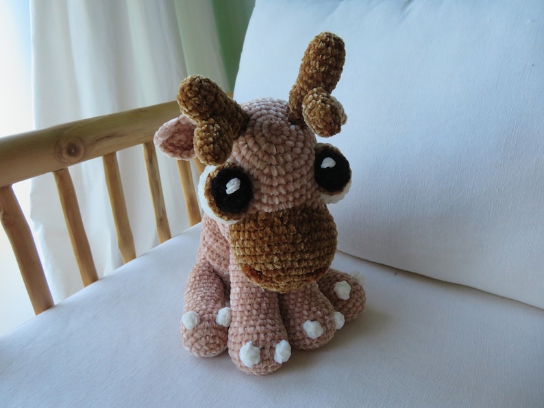 Patrón Reno Crochet, Reno Peluche, Patrón Reno Navidad, Patrón Reno ...