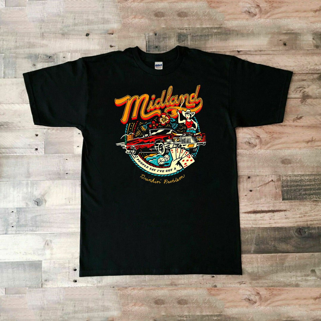 Midland Drinking Problem Black Tshirt Sweatshirt Hoodies Long Sleeve ...