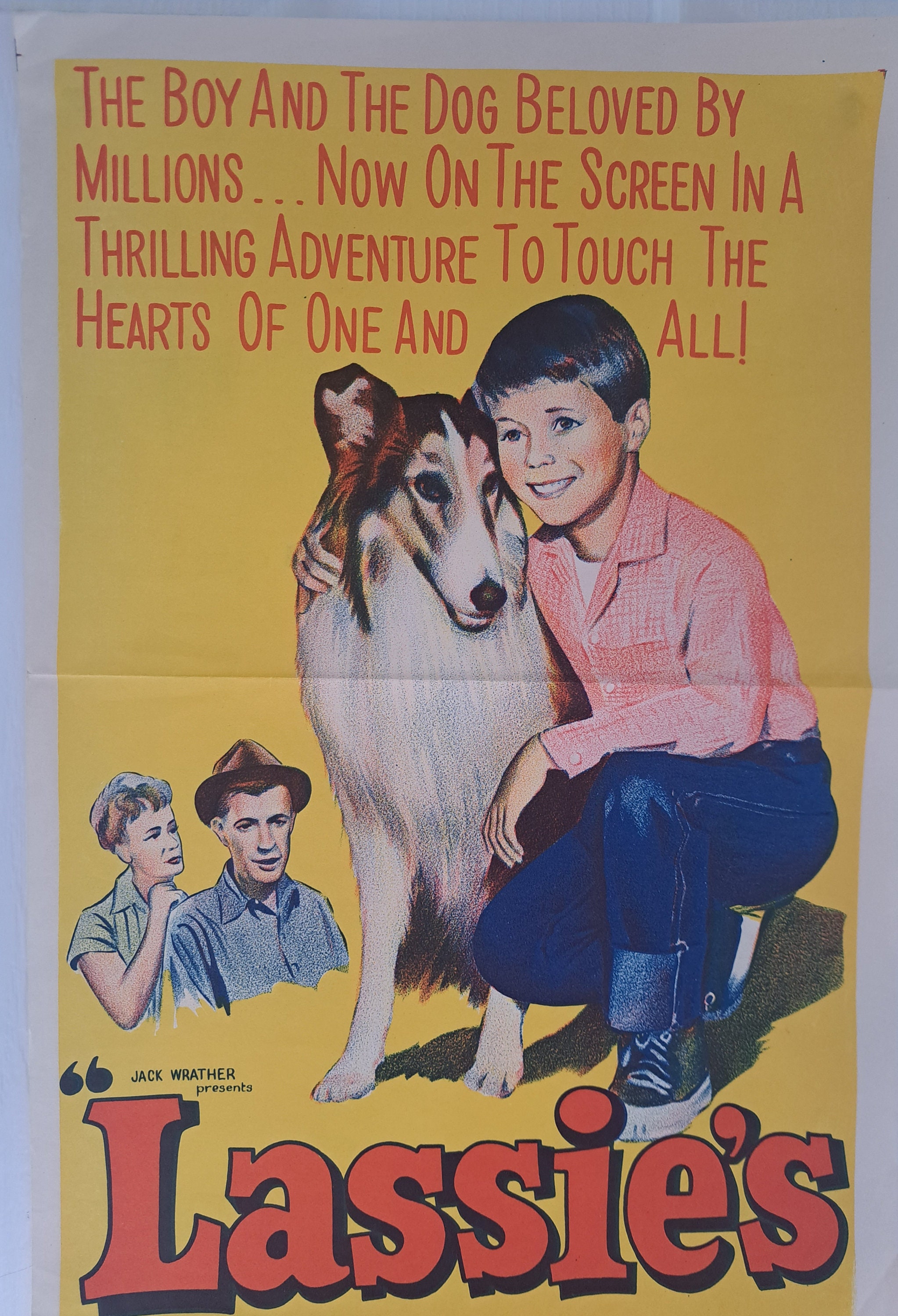 Vintage 1968 Lassie Movie Poster. Original Lassies Great - Etsy
