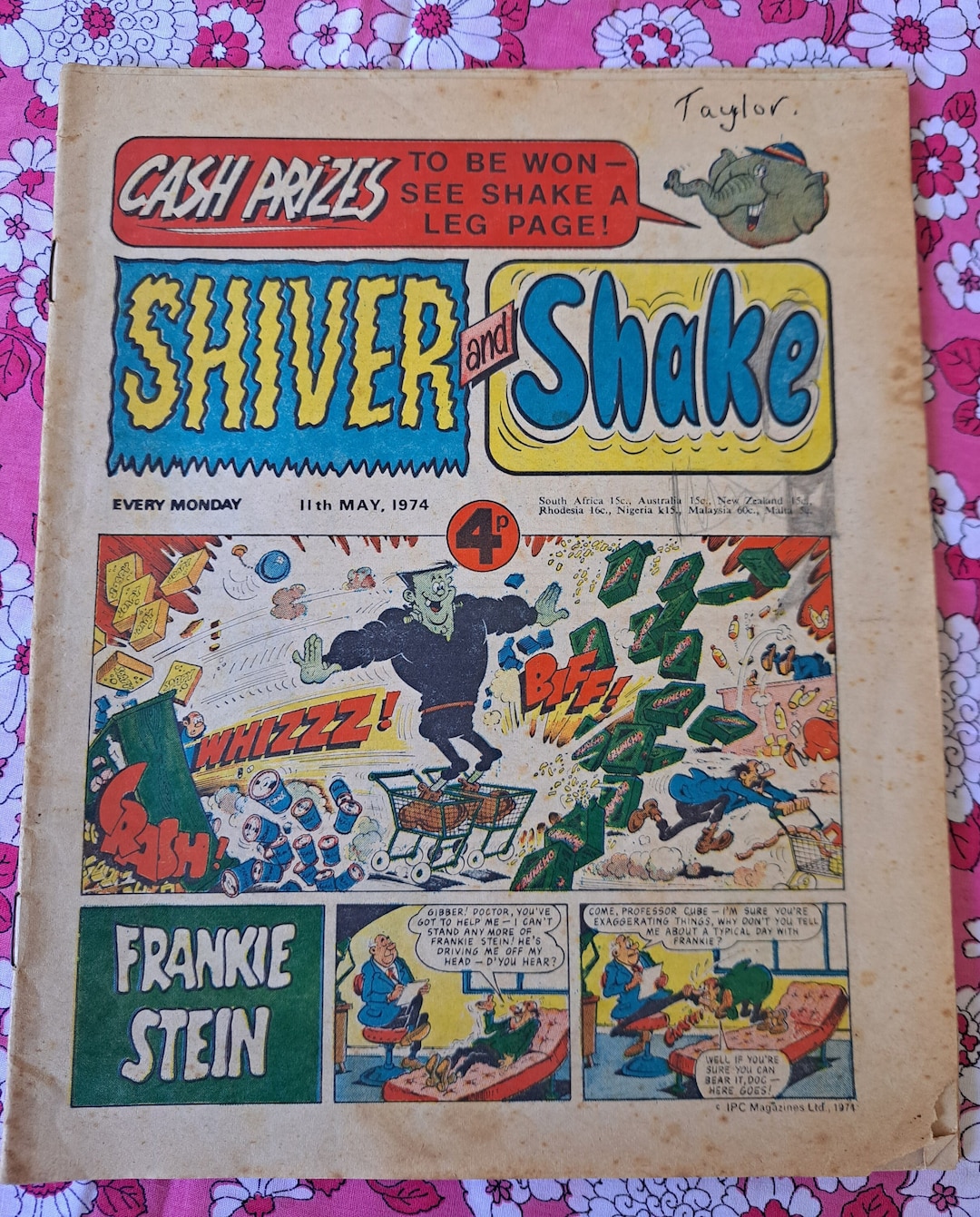Vintage Original Shiver and Shake Comic Book. 11th May 1974. Retro Kids ...