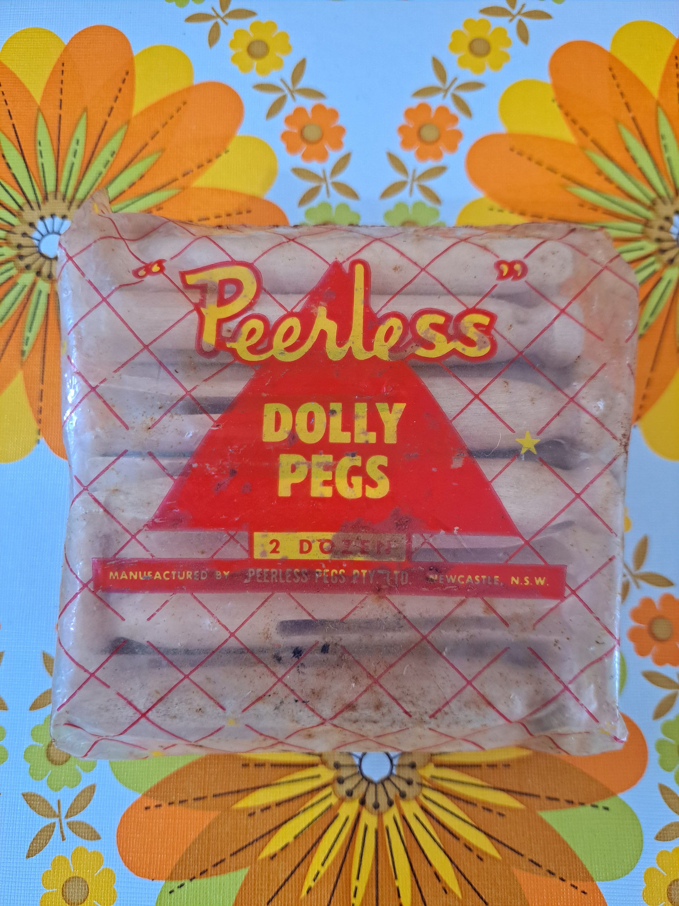 Vintage Dolly Pegs. Peerless 2 Dozen, 24 Dolly Pegs. NOS New Old Stock ...