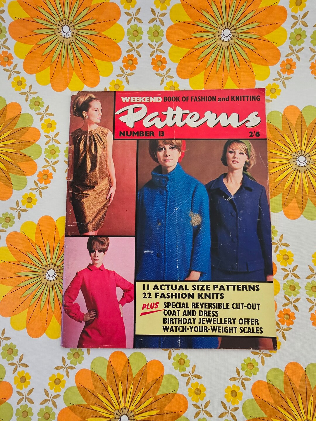 Vintage Magazine January 1967 Book of Fashion and Knitting - Etsy