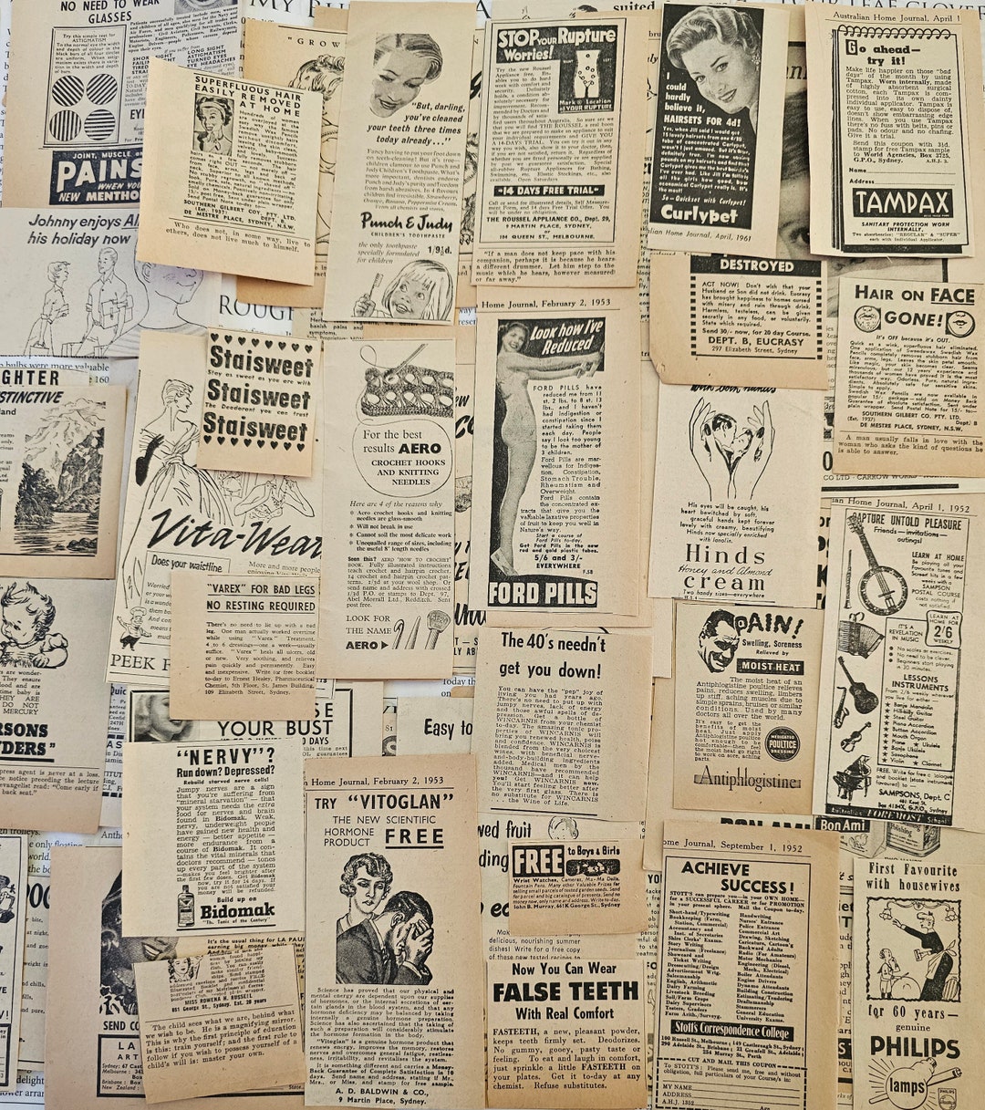 Original 1950s Magazine Advertisements. 50 Retro Classifieds, Old ...